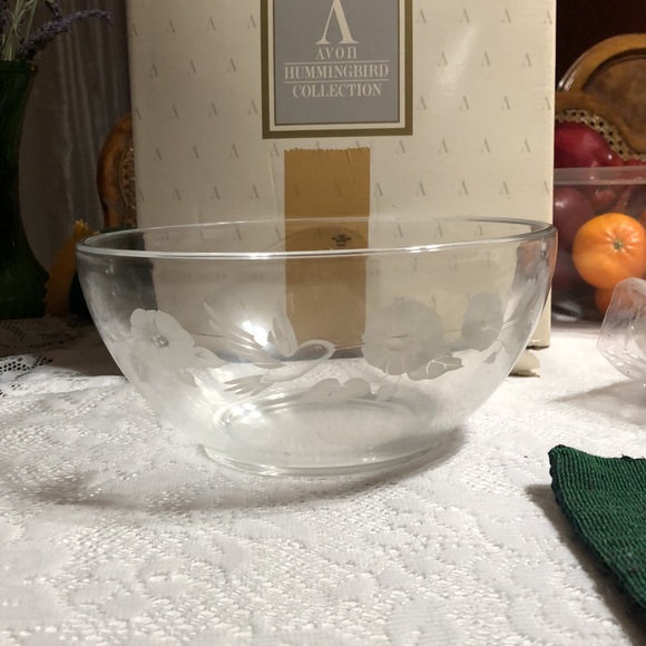 Avon | Dining | Avon Hummingbird Collection Crystal Serving Bowls ...